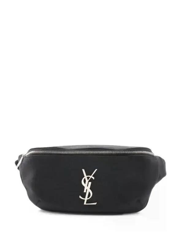 Saint Laurent Cassandre Belt Bag - Black