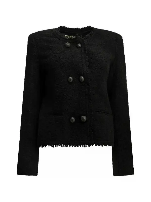 Isabel Marant Étoile Suely Frayed-edge Jacket - Black