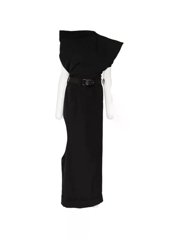 Junya Watanabe Belted Wool Dress - Black