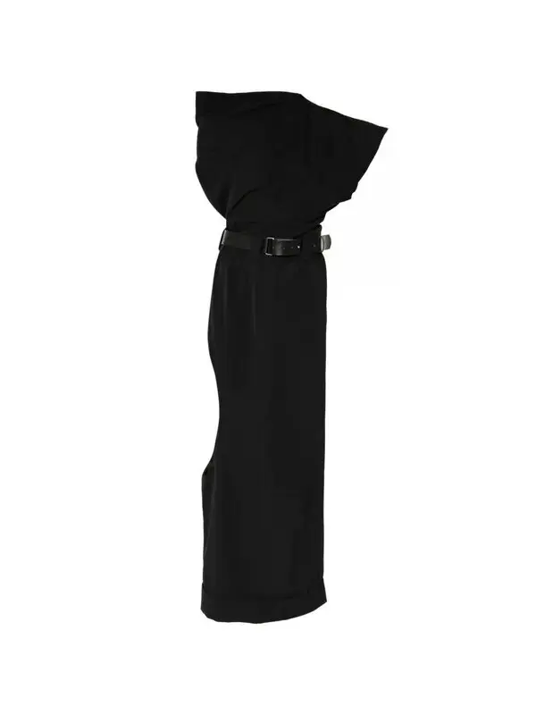 Junya Watanabe Belted Wool Dress - Black