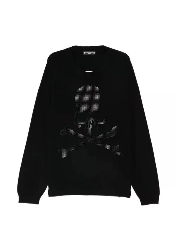 MASTERMIND WORLD Skull Beaded Sweater - Black