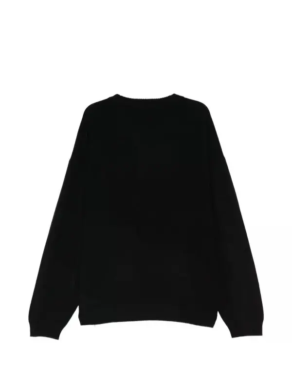 MASTERMIND WORLD Skull-print Beaded Sweater