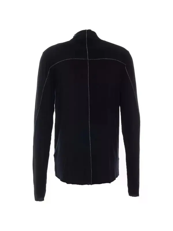 THOM KROM Contrast Stitch Roll Neck Sweater