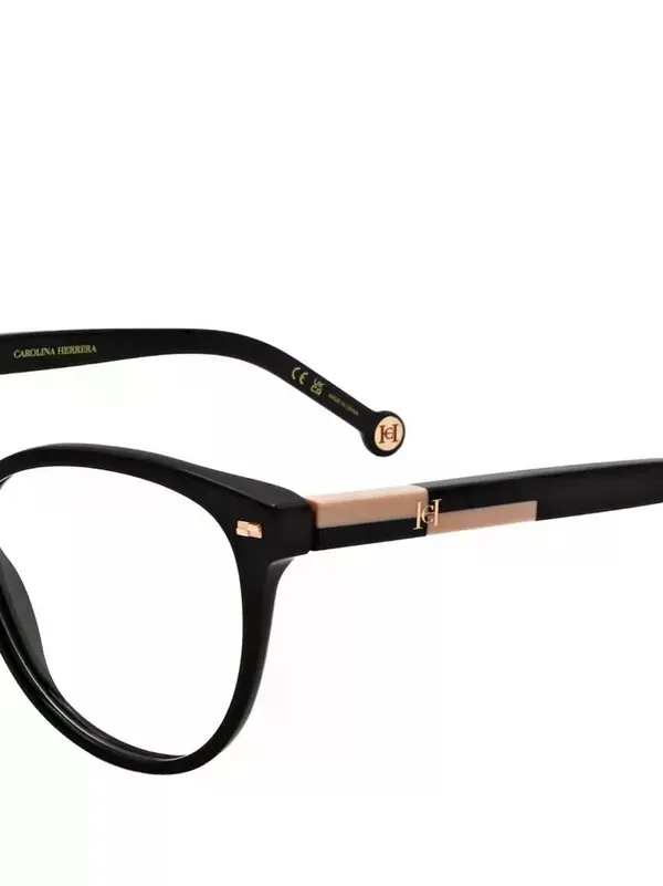 Carolina Herrera Round Frame Eyeglasses - Black