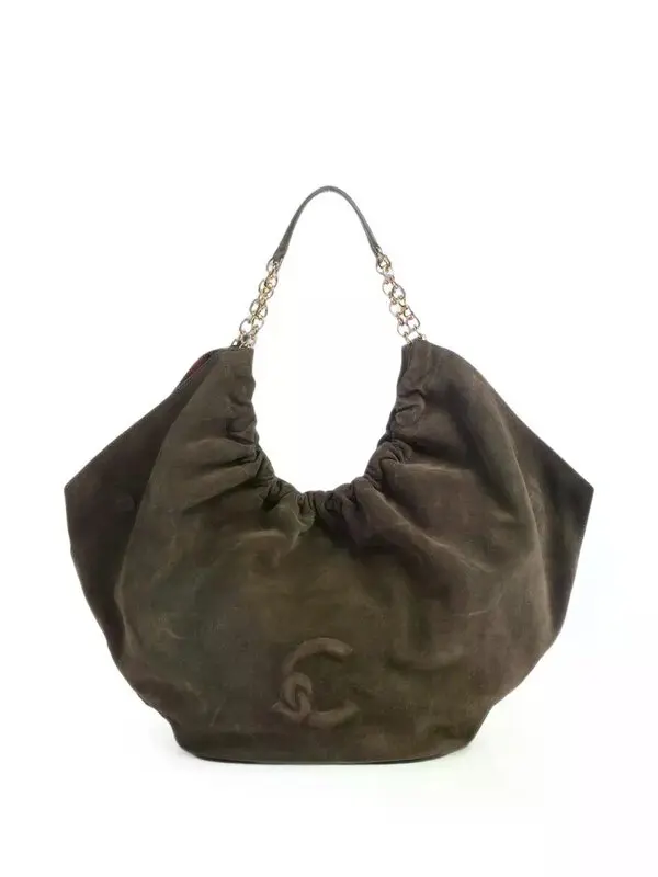 COCCINELLE Smash Ruched-detail Suede Tote Bag