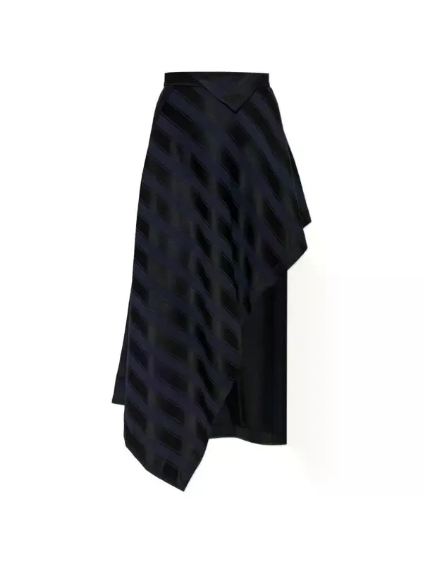 VIVIENNE WESTWOOD Cassandra Striped Asymmetric Skirt - Blue