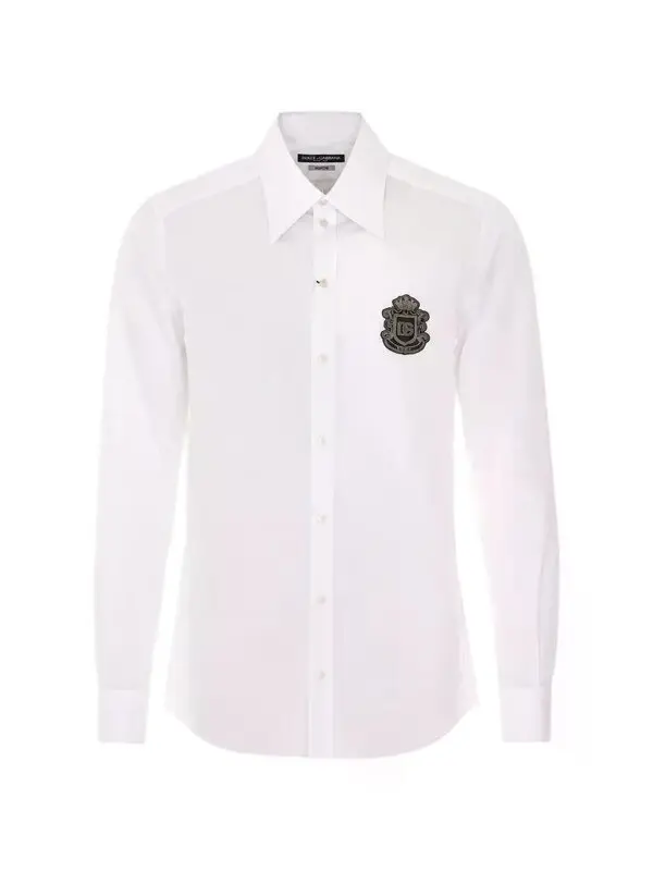 Dolce & Gabbana Cotton Martini Shirt - White