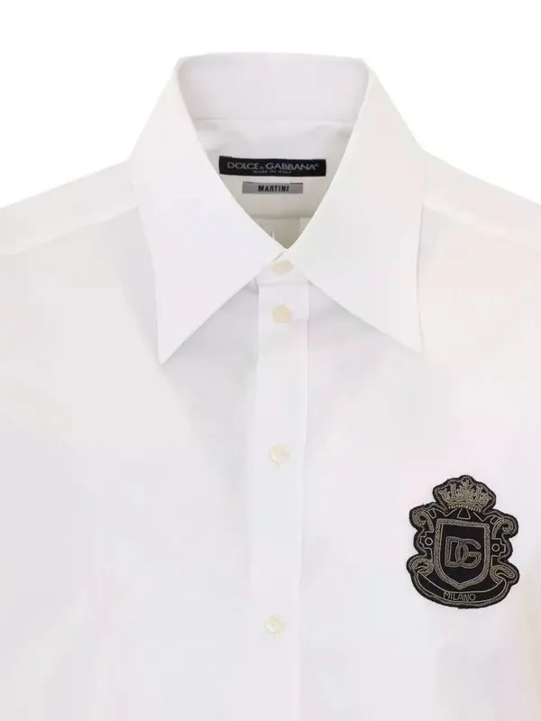 Dolce & Gabbana Cotton Martini Shirt - White