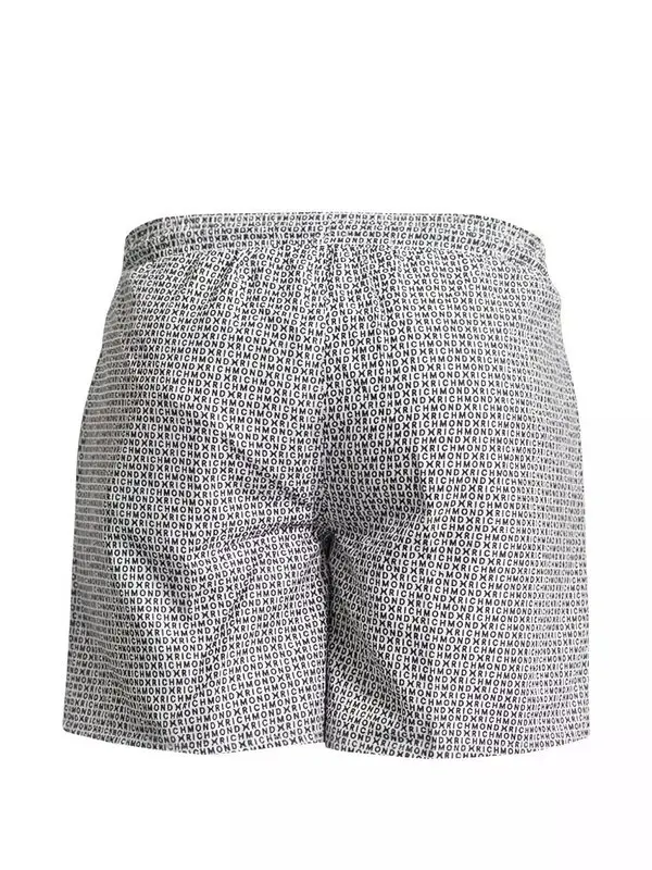 John Richmond Logo-print Drawstring Swim Shorts