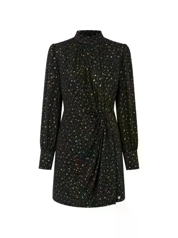 Simkhai Jacquard-effect Twisted-waist Mini Dress - Black