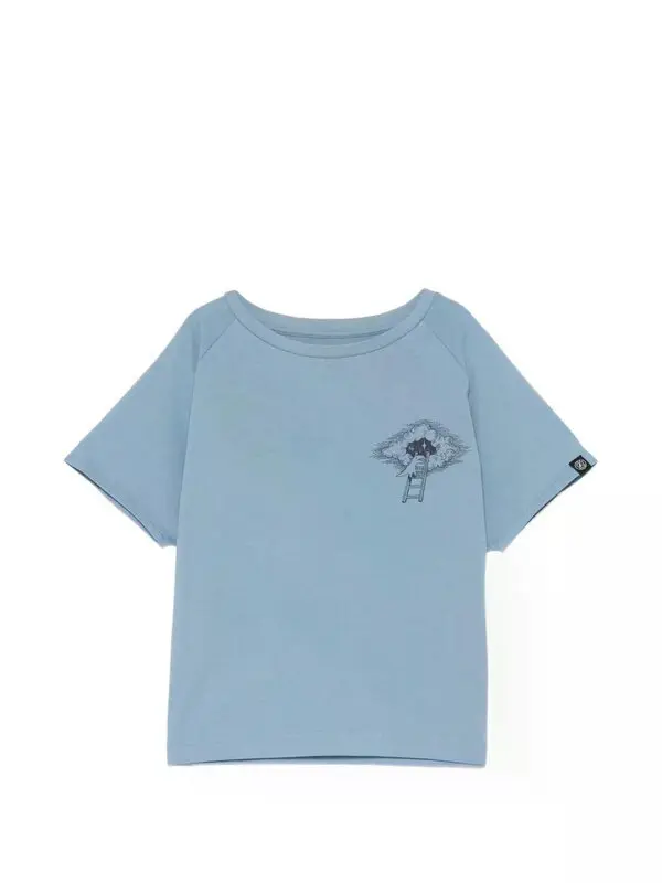 AGNES B. Graphic Print T-shirt - Blue