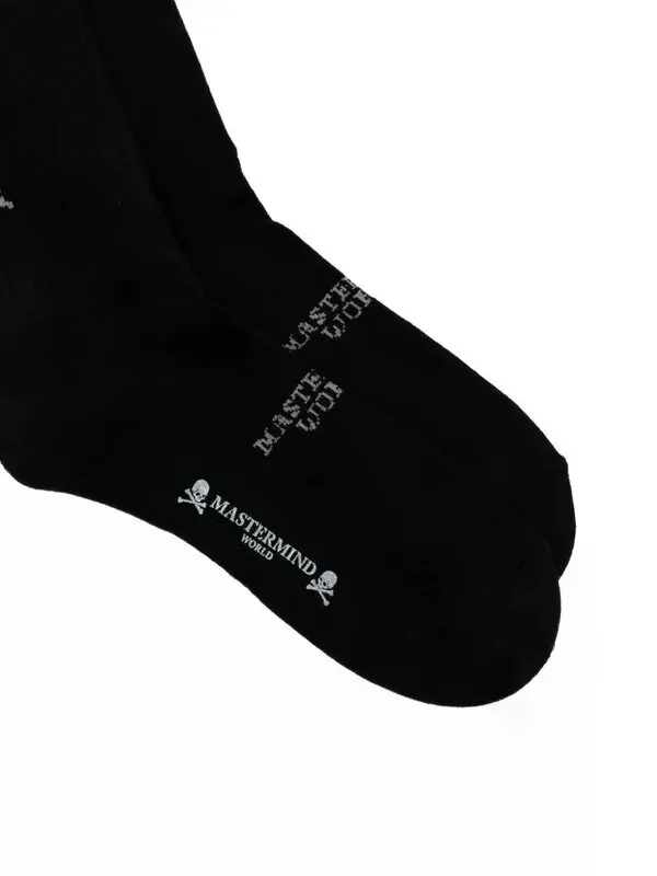 MASTERMIND WORLD Skull Intarsia Logo Socks