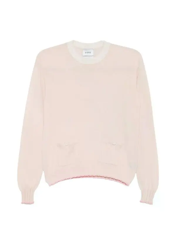 BARRIE Ribbed-knit Pocket Sweater