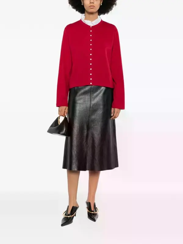 AGNES B. Snap-button Cardigan