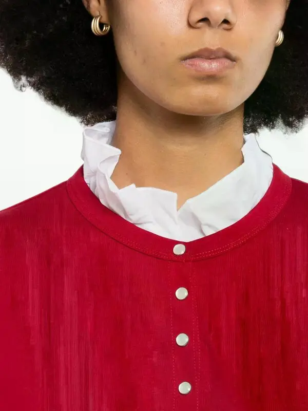 AGNES B. Snap-button Cardigan