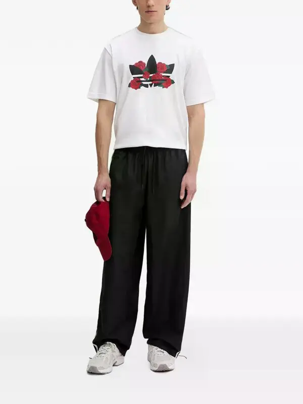 Adidas Windbreaker Side-stripe Track Pants - Black