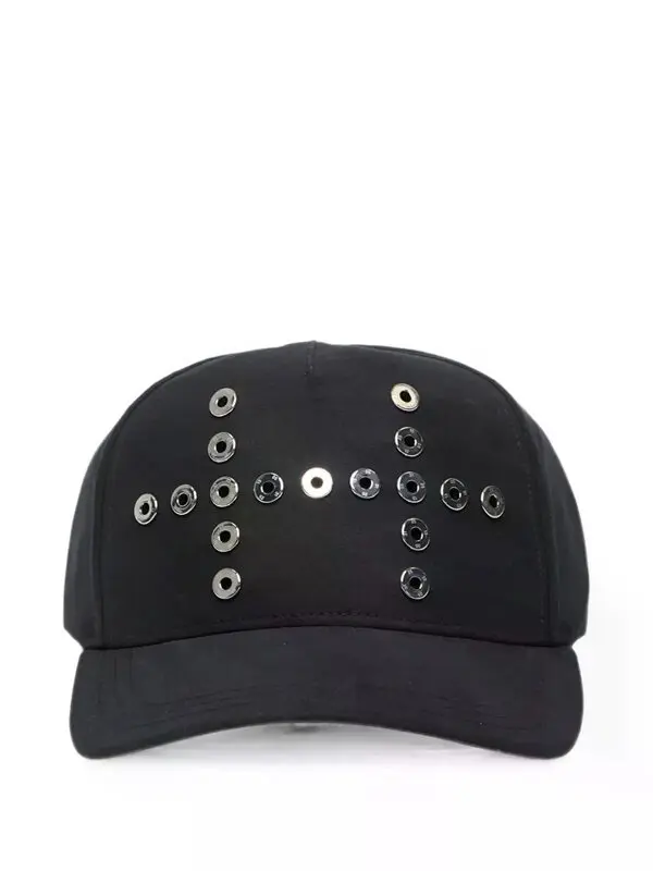 HELIOT EMIL Eyelet-embellished Cap - Black