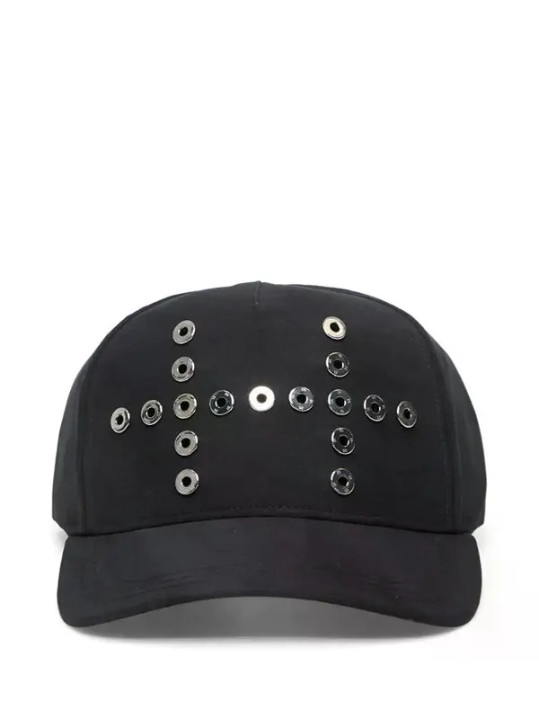 HELIOT EMIL Eyelet-embellished Cap - Black
