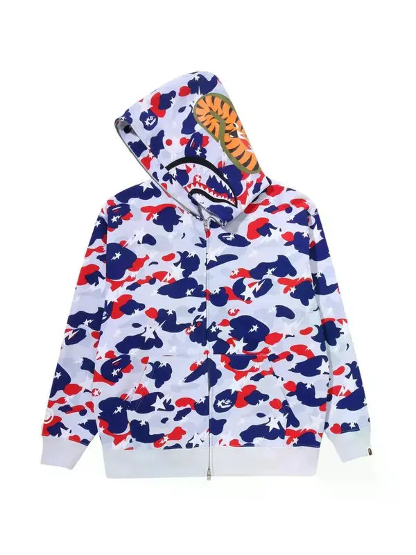 A BATHING APE Shark Camouflage Hoodie