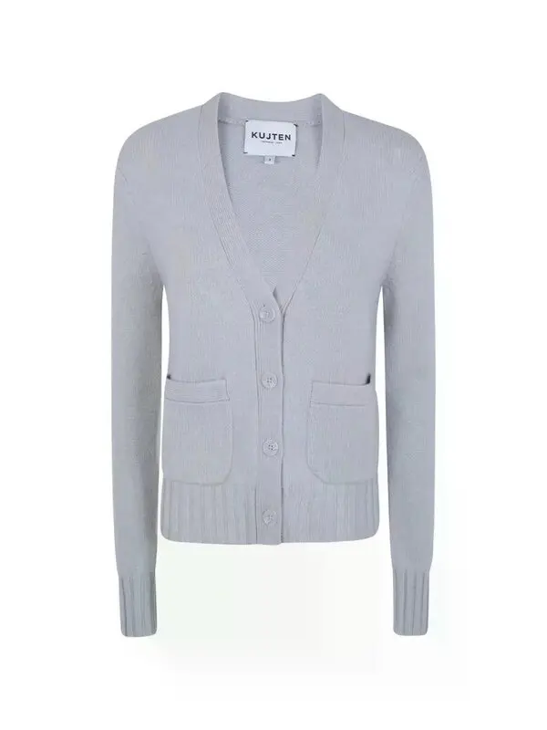 KUJTEN Milena Cashmere Cardigan - Grey