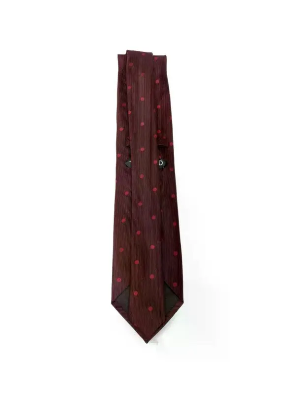 TOM FORD Polka-dot Ribbed-knit Tie