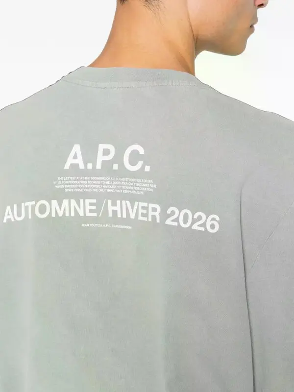 A.p.c. Logo-print Long-sleeve T-shirt