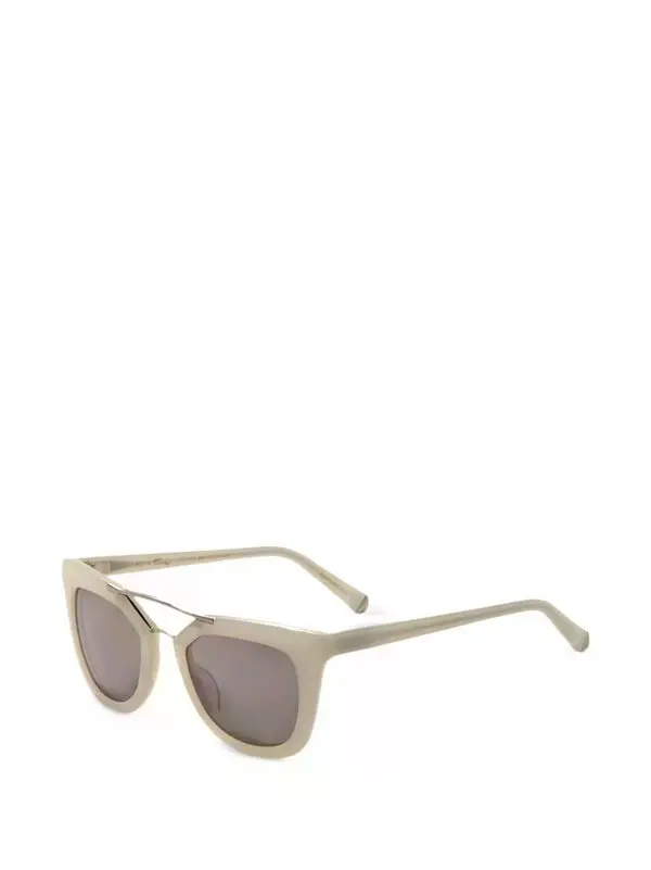 TURA Geometric-frame Sunglasses - Neutrals