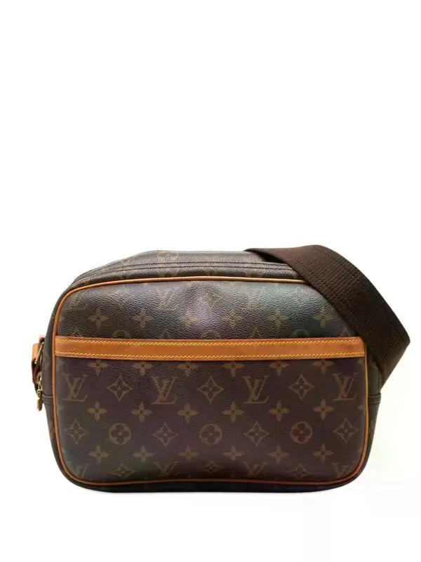 LOUIS VUITTON 2001 Monogram Reporter Pm Crossbody Bag - Brown