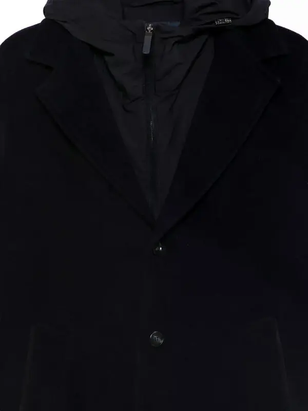 Paul & Shark Hooded Single-breasted Coat