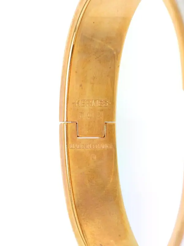 Hermès Enamel And -tone Metal H Clasp Bracelet