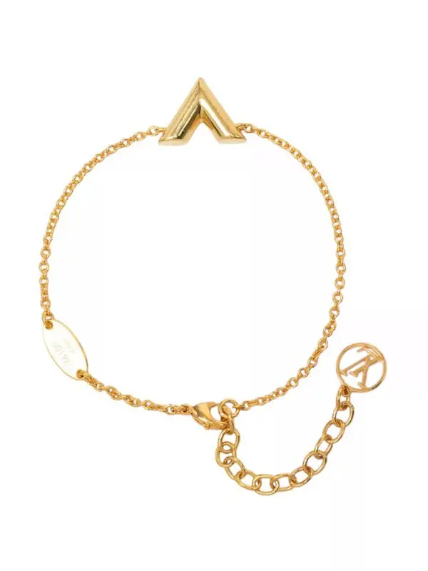 LOUIS VUITTON 2020 Plated Essential V Bracelet Costume Bracelet