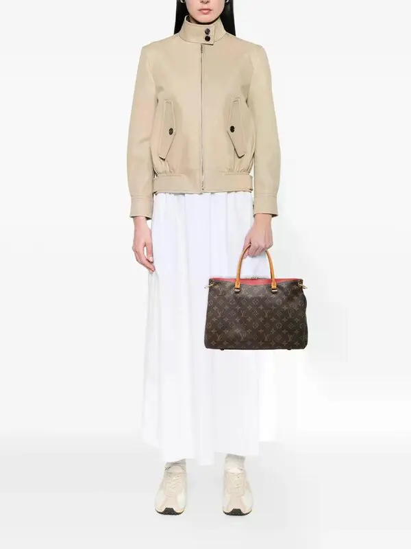 LOUIS VUITTON 2016 Monogram Pallas Mm Satchel - Brown