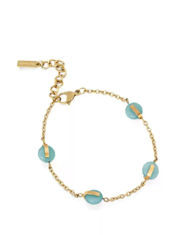 TRUSSARDI Agate And -tone Chain Bracelet - Gold