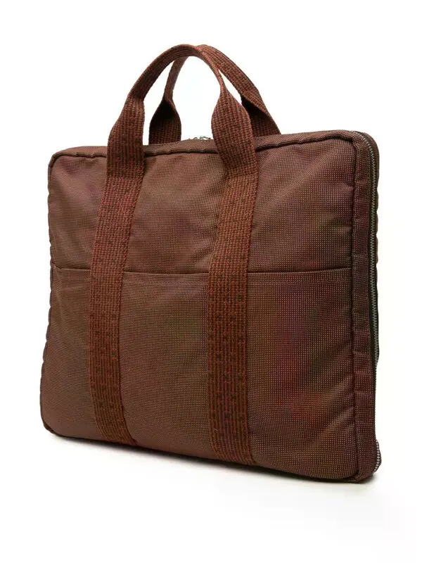Hermès 1990-2010 Canvas Herline Porte Documents Business Bag