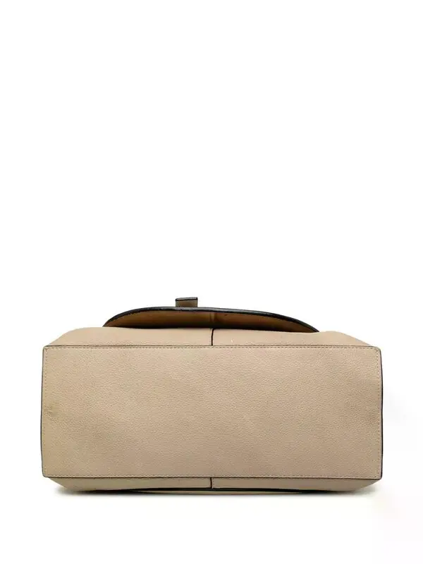 Loewe 2019 Small Leather Gate Top Handle Satchel - Neutrals
