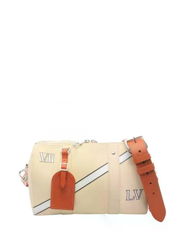 LOUIS VUITTON 2021-2026 Leather City Keepall Travel Bag - Neutrals