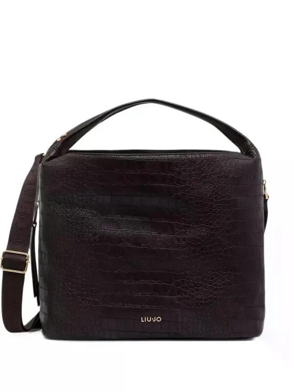 Liu Jo Large Croc-effect Tote Bag - Brown