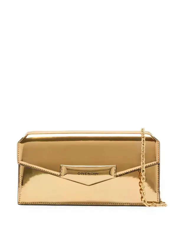 Givenchy Mini Antigona Metallic Leather Shoulder Bag