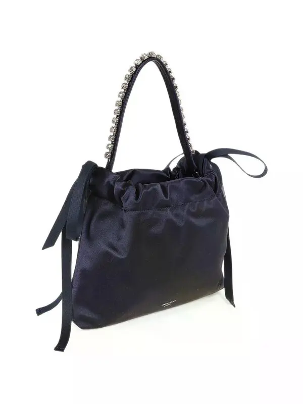 JIMMY CHOO Crystal-embellished Bow-detail Clutch Bag