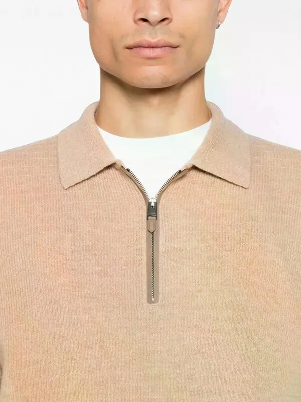 Canali Quarter-zip Knitted Sweater