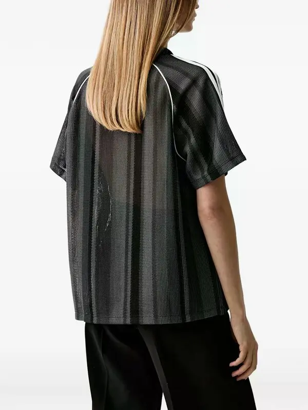 Adidas Logo-embroidered Mesh T-shirt