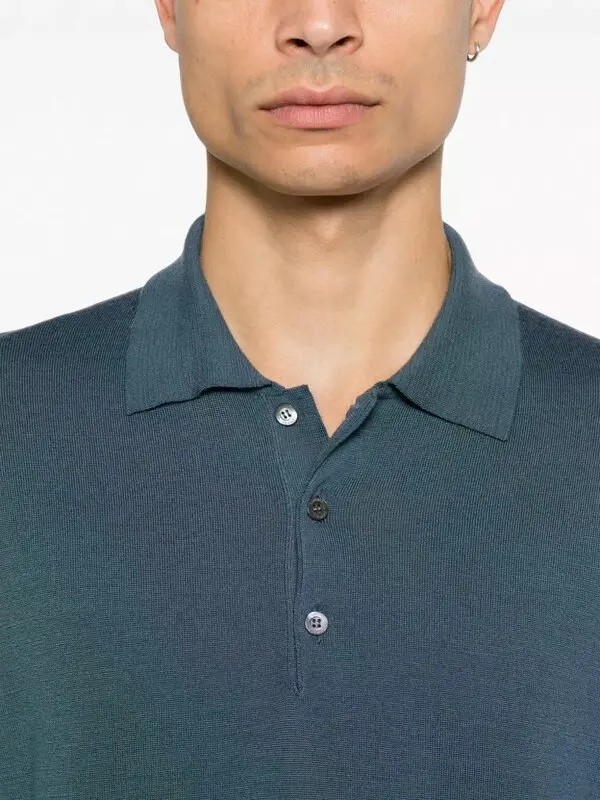 Canali Long-sleeve Polo Sweater