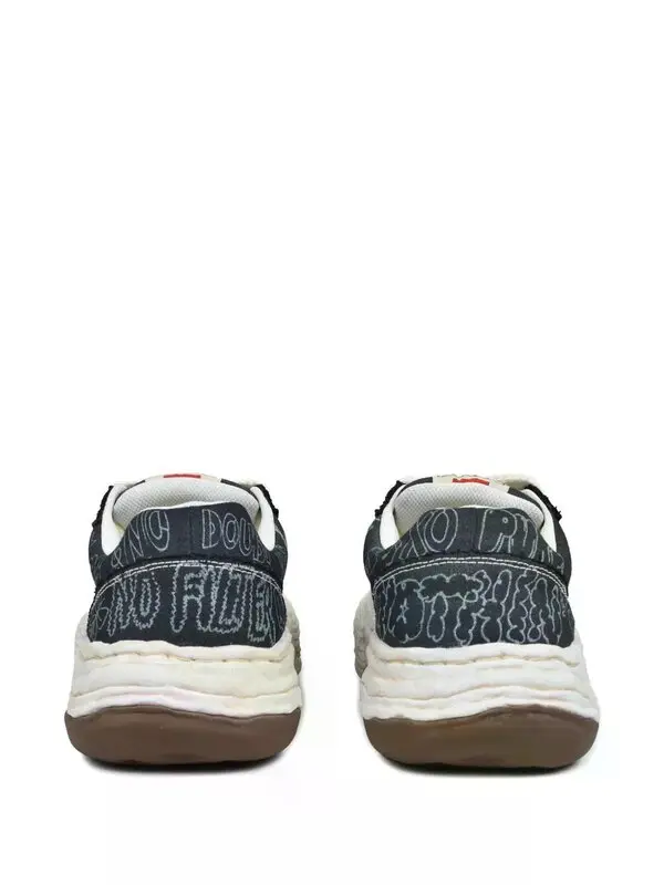 Mihara Yasuhiro Oliver Og Sole Graffiti Printed Canvas Low-top Sneakers