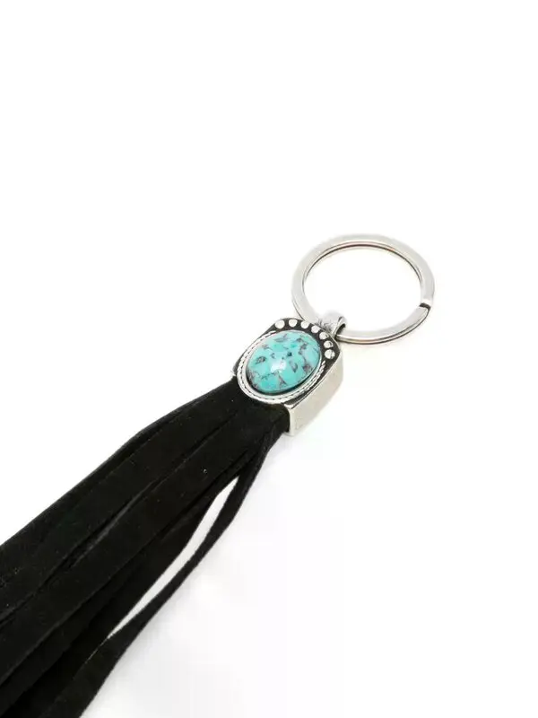 ERALDO Turquoise-embellished Fringed Keyring