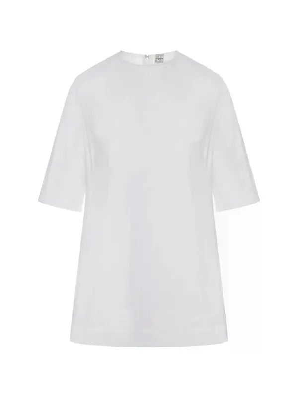 TOTEME Sculptural Cotton Top - White