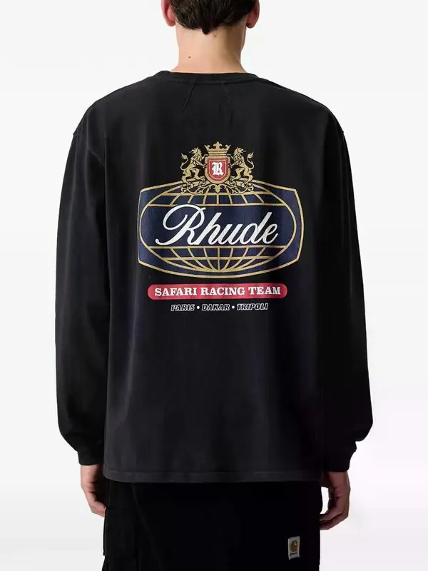 Rhude Logo-print Long-sleeve T-shirt