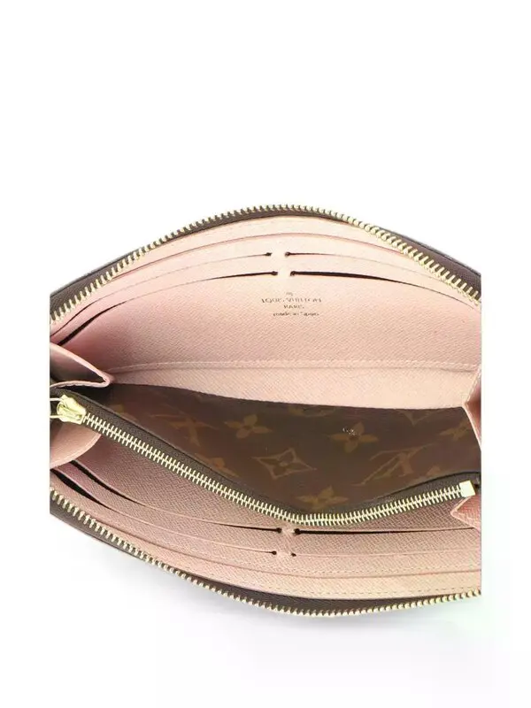 LOUIS VUITTON Clemence Wallet Monogram Canvas Small Wallets