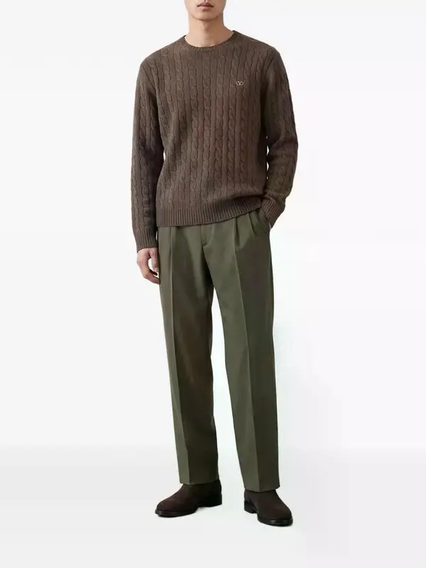 Valentino Garavani Cable-knit Cashmere Sweater