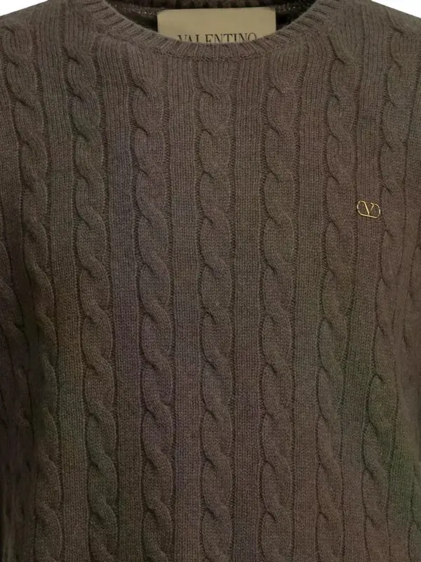 Valentino Garavani Cable-knit Cashmere Sweater
