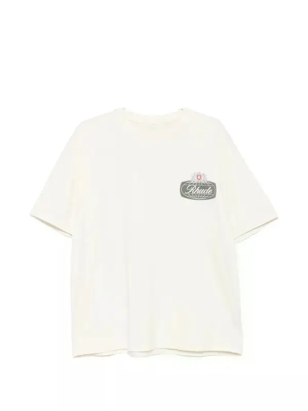 Rhude Logo-print T-shirt - Neutrals